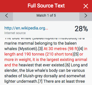 Navigating the student Similarity Report – Turnitin Guides