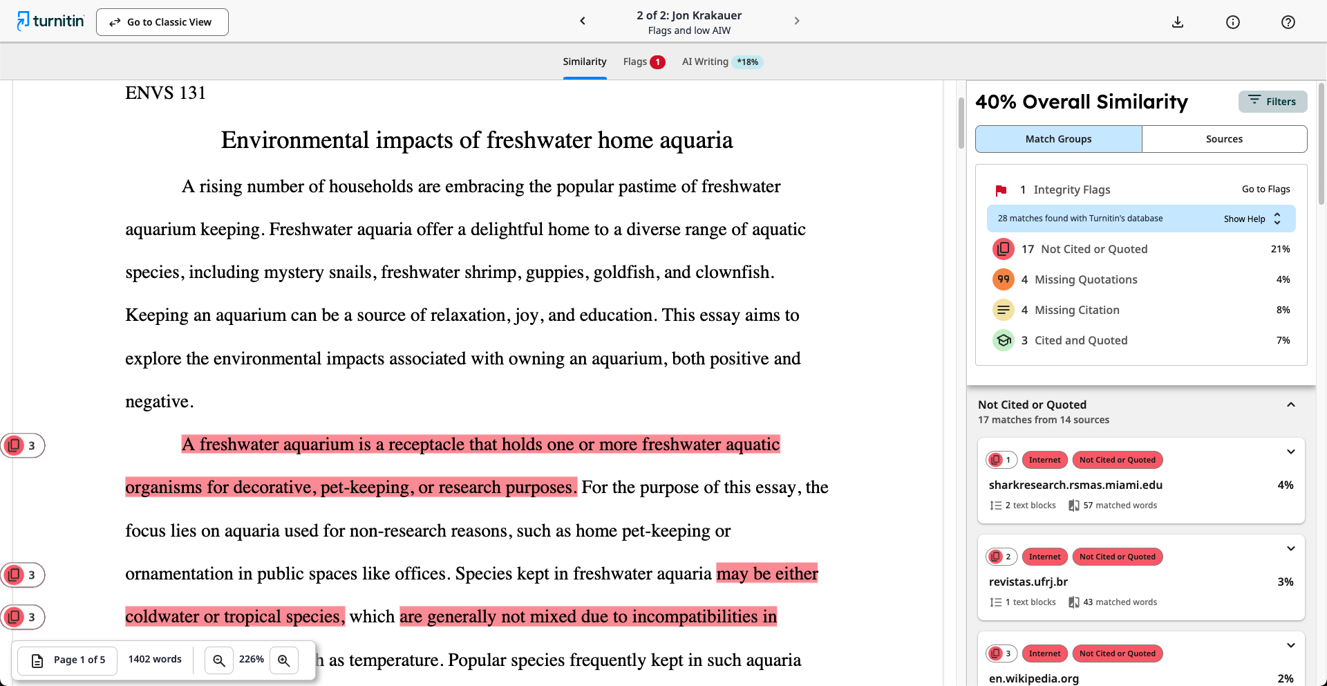 Which version of the Similarity Report am I using? – Turnitin Guides