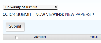 Quick submit – Turnitin Guides