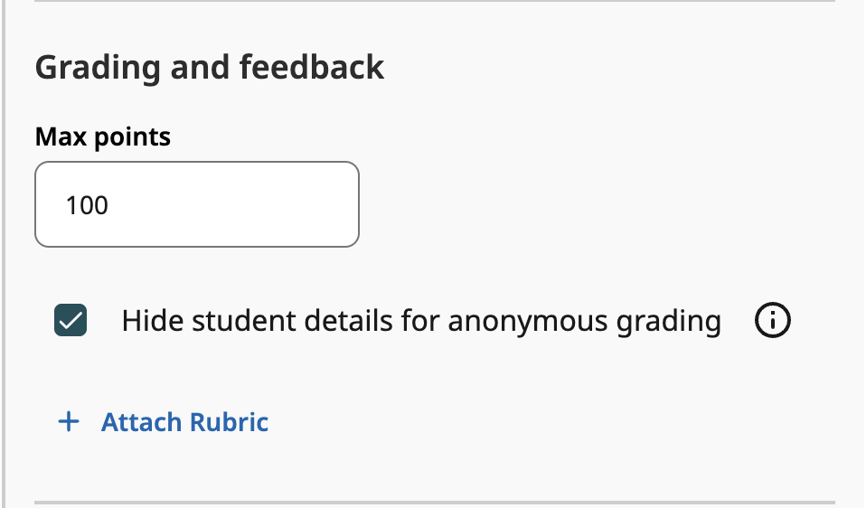 (New Standard Assignment) Anonymous grading – Turnitin Guides