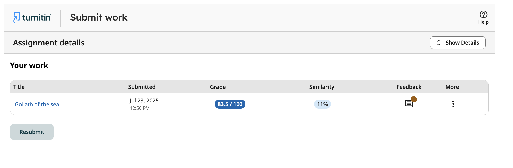 [Student] Understanding the Standard Assignment – Turnitin Guides